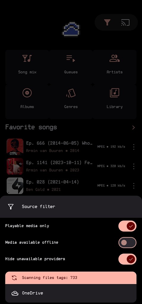 Sync getting stuck at file 732 using OneDrive - Support - Symfonium support