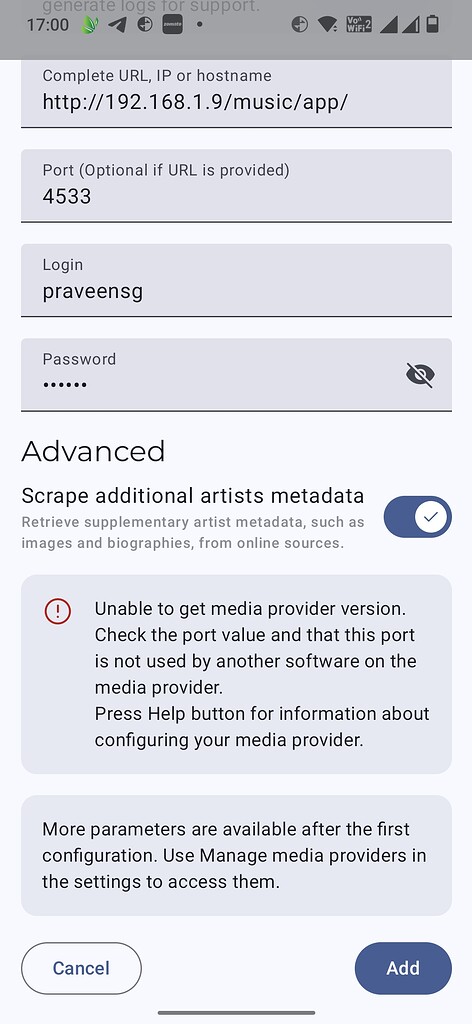 SMB folder adding issue - Support - Symfonium support