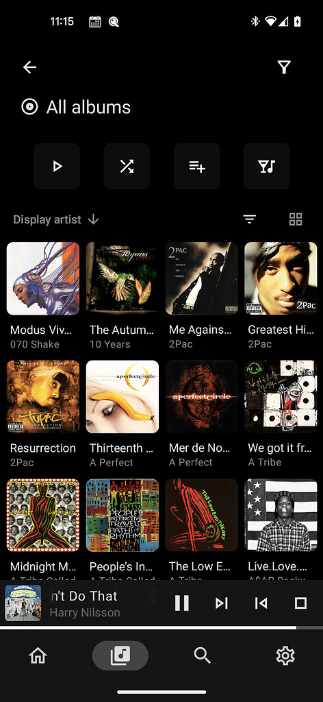 Subsorting in albums view - Feature requests - Symfonium support