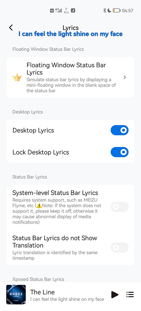 Floating Desktop Lyrics - Feature requests - Symfonium support
