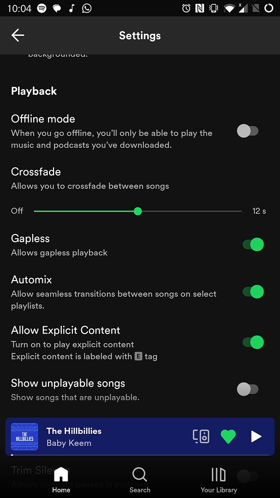 Crossfade and seamless transitions between songs in a playlist ...