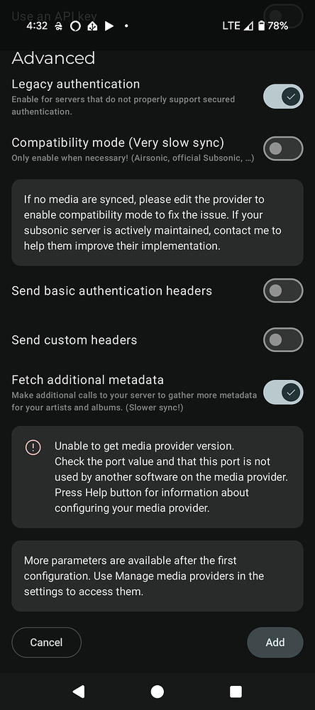 Symfonium App Can't Connect to Ampache via Nginx Proxy (Docker Setup) - Support - Symfonium support